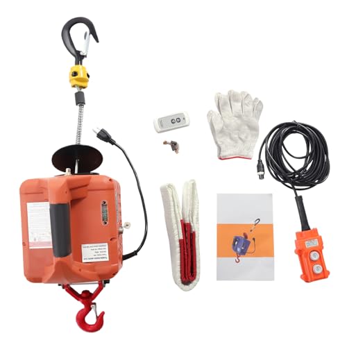 3-in-1 Portable Electric Hoist Winch, 660lbs 1500w Electric Winch with ...