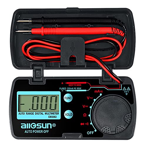 allsun Mini Auto Range Folding Digital Multimeter Automotive Tester AC ...