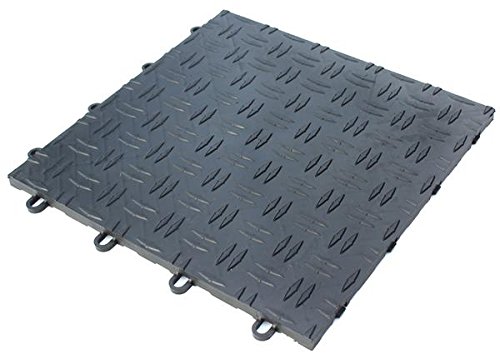 Diamond Pattern DeckPlate Modular Interlocking Garage, Patio Tiles ...