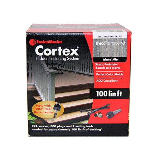 Fastenmaster Cortex for Decks Hidden Fasteners - Trex Transcend Island ...
