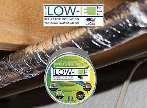 Low-E Foam Core Pipe Duct Wrap ESP Low-E Simple Solution Reflective ...
