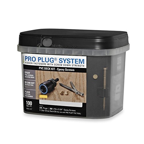 Pro Plug PVC Plugging System for AZEK Cypress Decking - Epoxy Steel ...