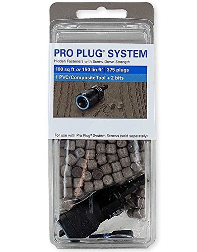 Pro Plug PVC Plugs and Pro Plug PVC Tool for Trex Select Saddle Decking ...