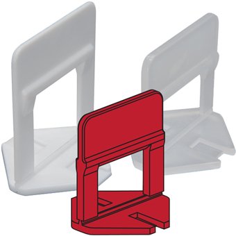 Raimondi Leveling Clip 1/8" joint, 1/8" to 1/2" Tile, Bag of 500 pcs ...