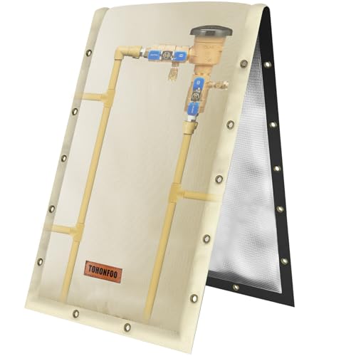 TOHONFOO 3-Way Opening Backflow Preventer Pipe Insulation Cover (5°F ...