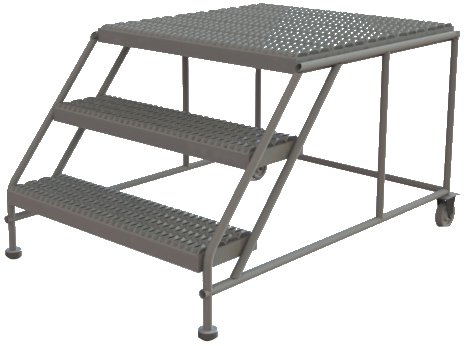 Tri-Arc WLWP033636 3-Step Forward Descent Mobile Steel Work Platform ...