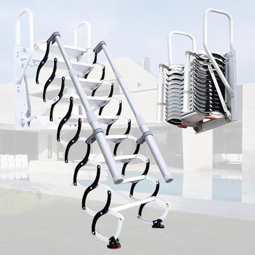 Wall-mounted Folding Stairs, Attic Ladder Pull Down System, Telescoping ...